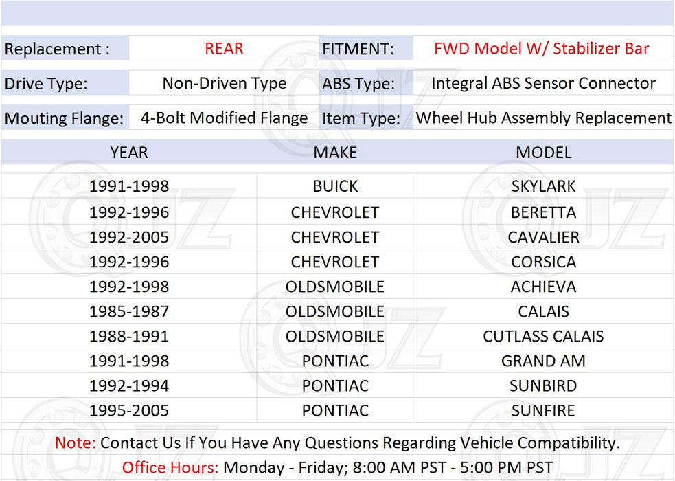 512001 Wheel Hub Bearing — Bearing2000